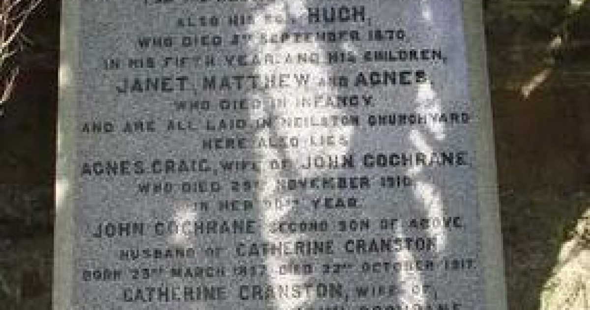 Neilston Cemetery - Barrhead - Parks & Gardens